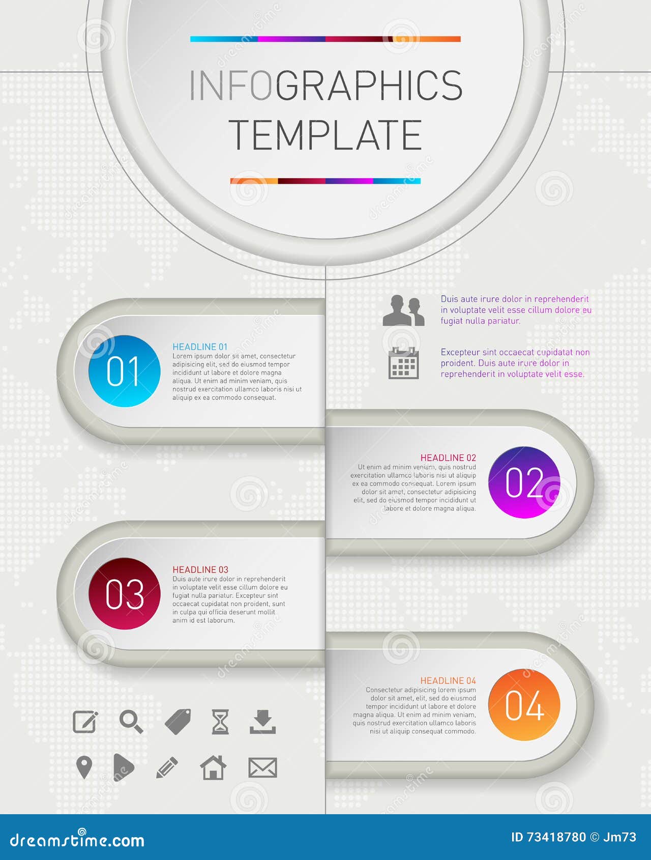 Info Graphic Frames and Background for Text and Icons Stock Vector ...