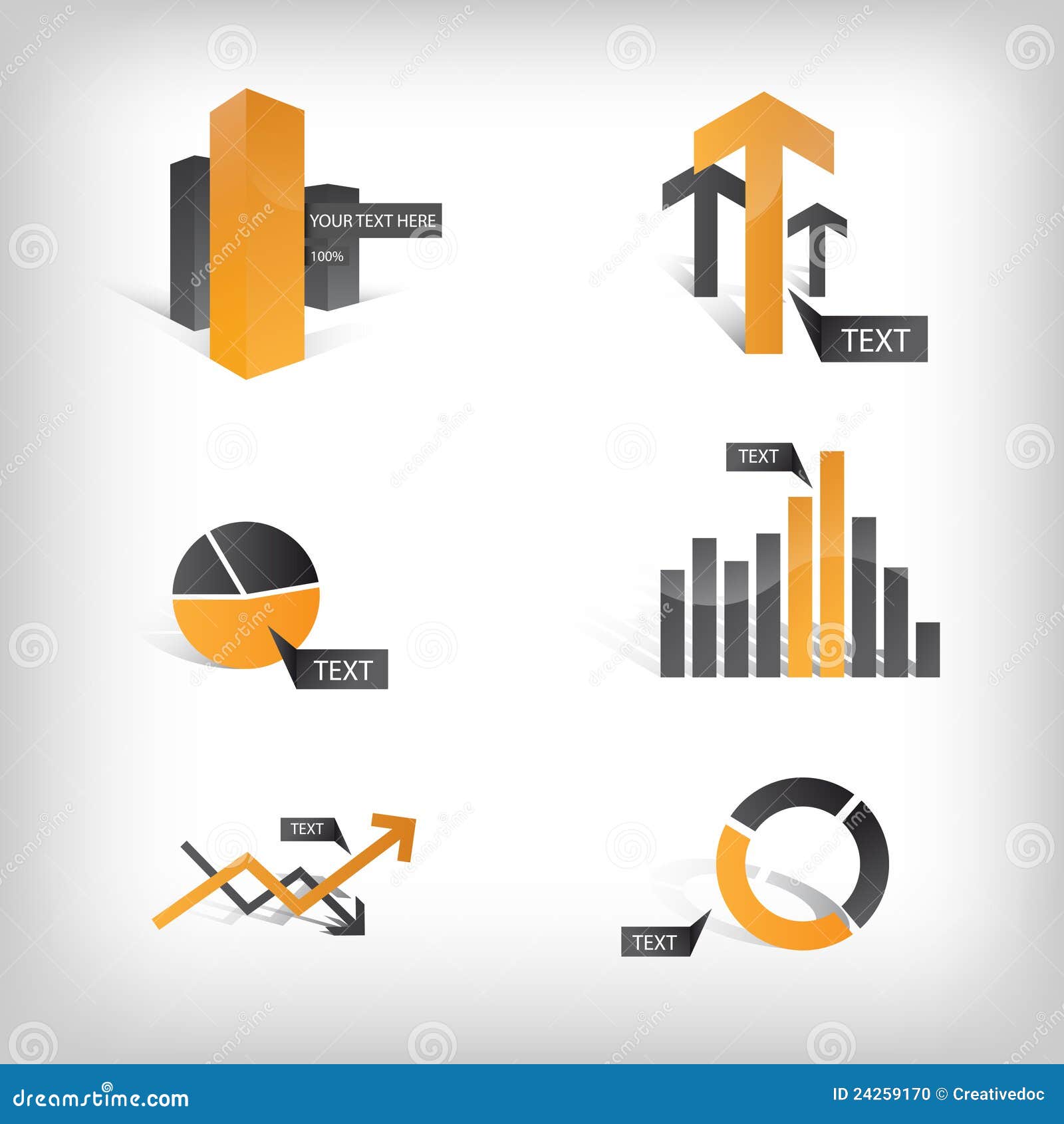 Info Graphic Icons / Elements Stock Vector - Illustration of graph ...