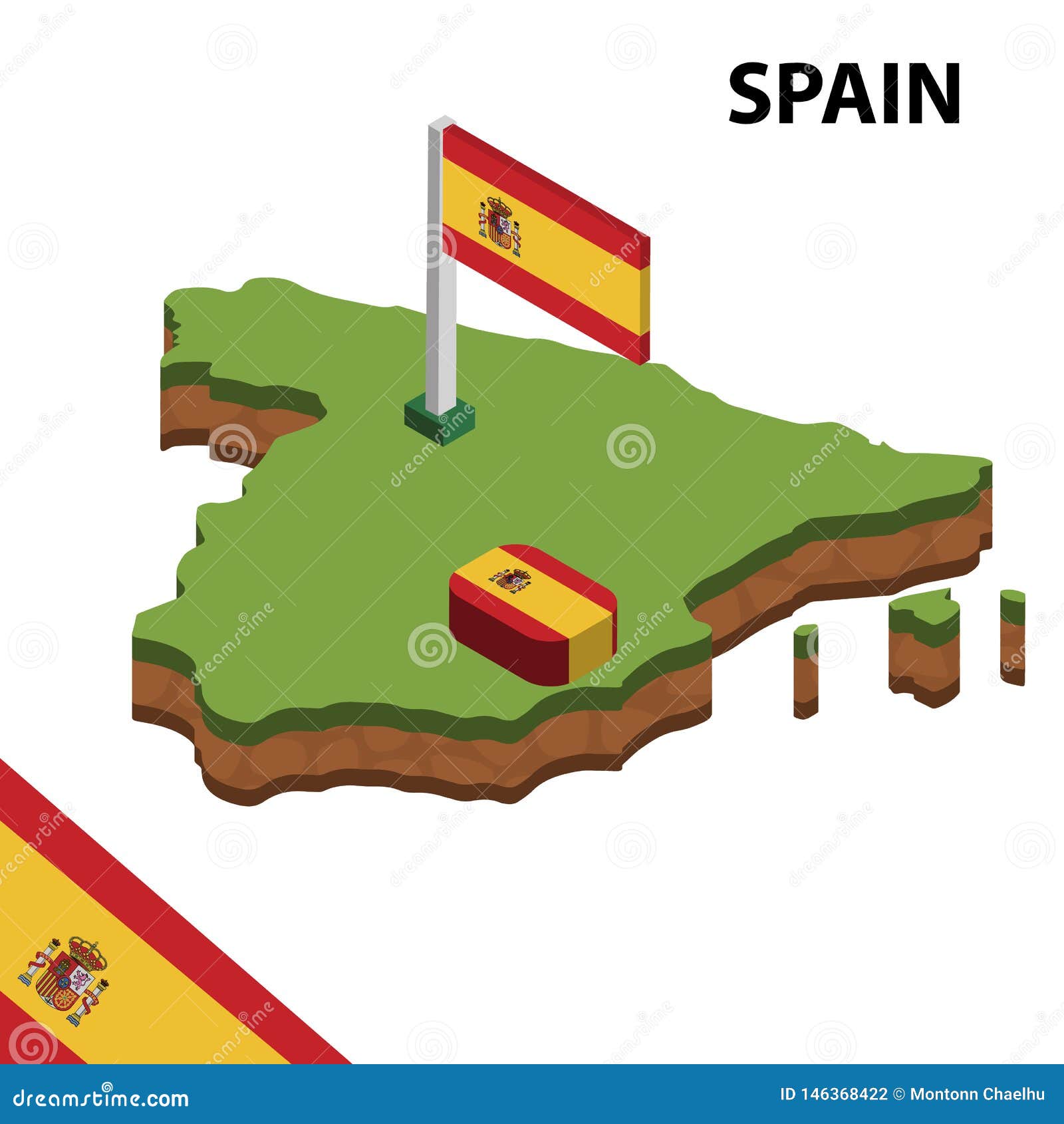Spain Map Info Graphics - Charts, Symbols, Elements And Icons ...