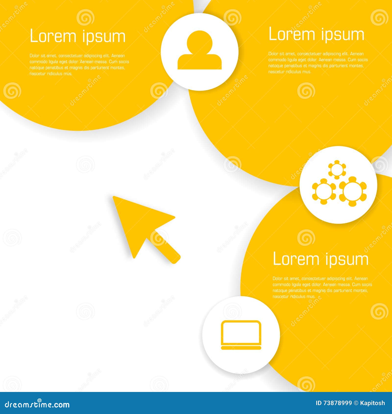 Info Graphic Material Design. Stock Vector - Illustration of flat ...