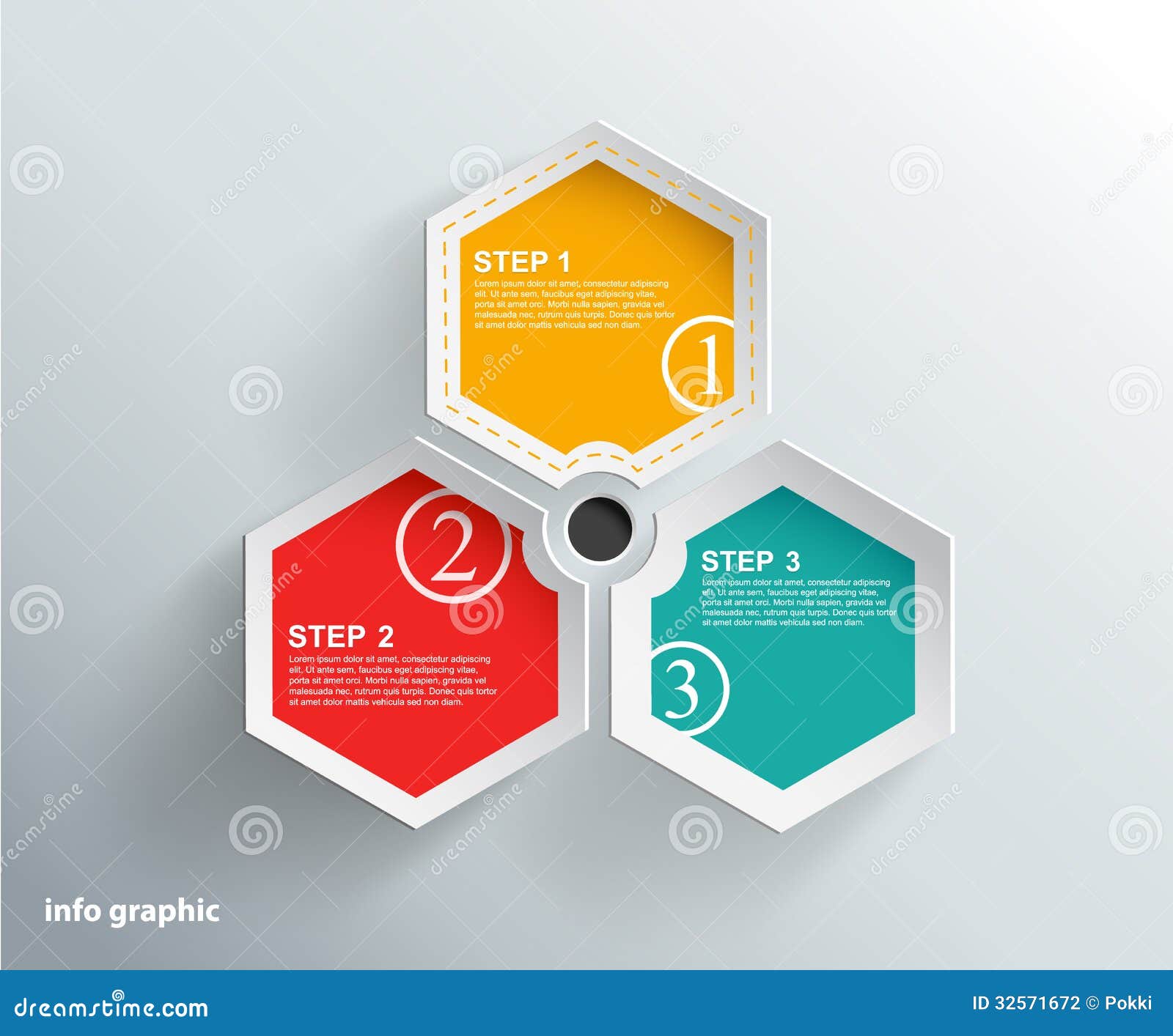 Info Graphic Objects with Place for Your Text. Stock Vector ...