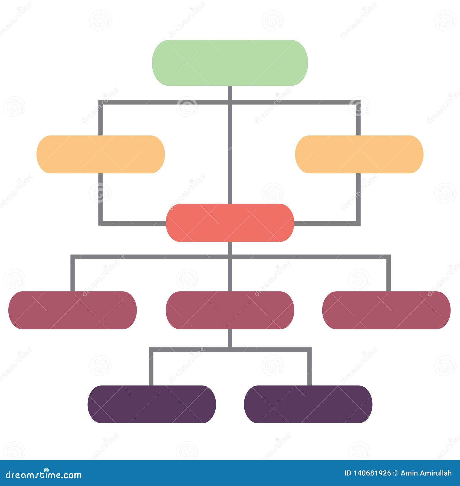 Info Graphic and Organizational Structure Stock Vector - Illustration ...