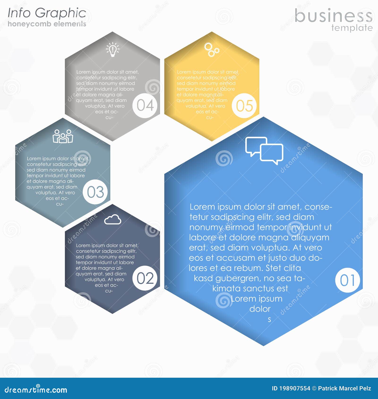 Five Process Cycle Blank Business Diagram Illustration | CartoonDealer ...