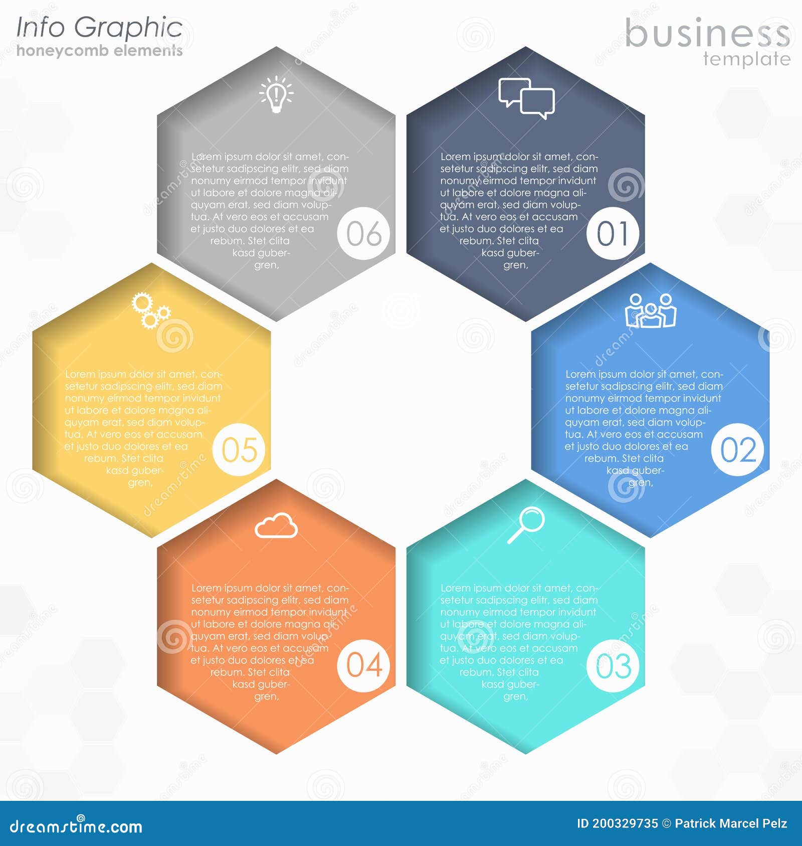 Info Graphic Process Graphic Template Stock Vector - Illustration of ...