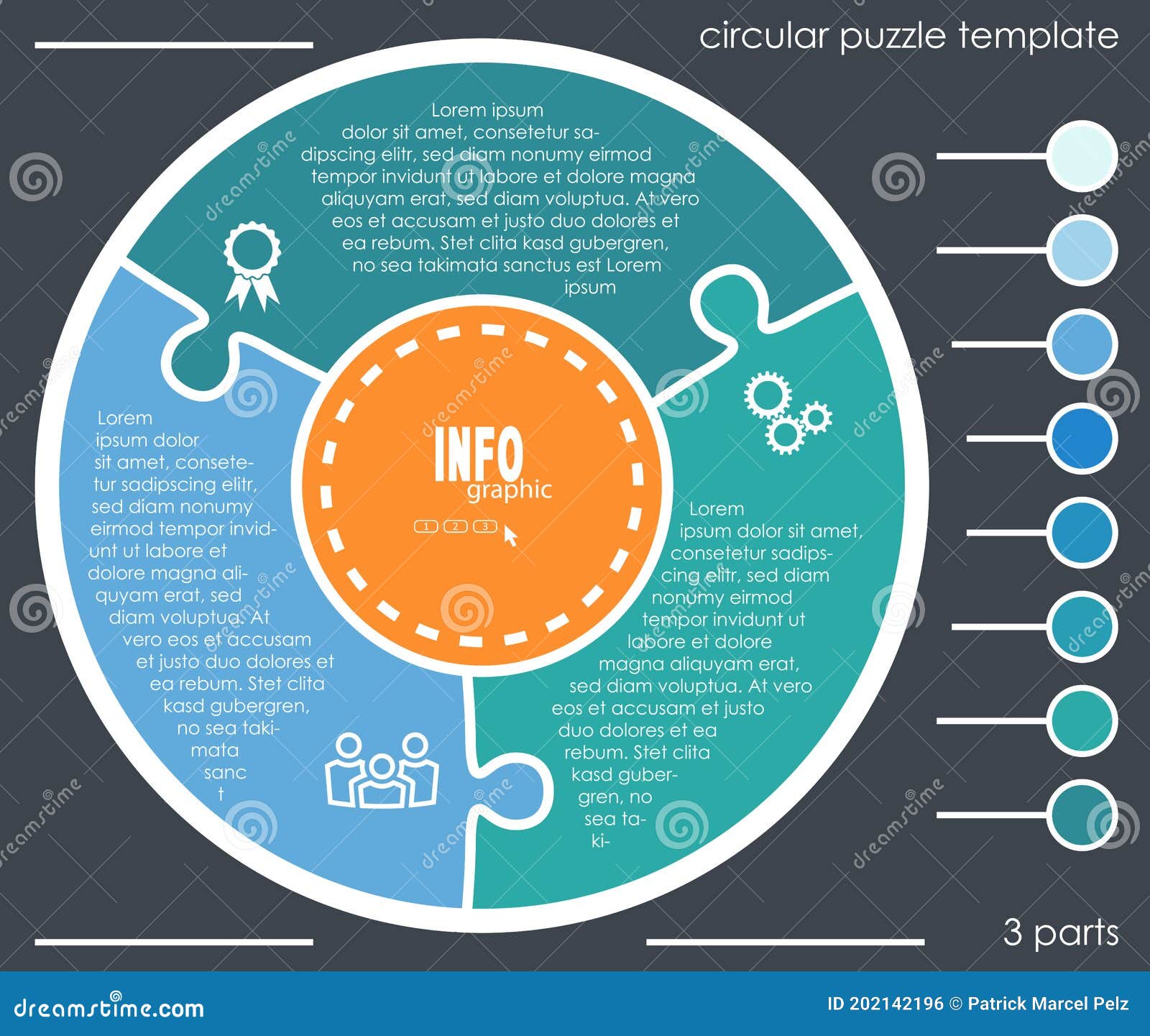 Info Graphic Process Graphic Template Stock Vector - Illustration of ...