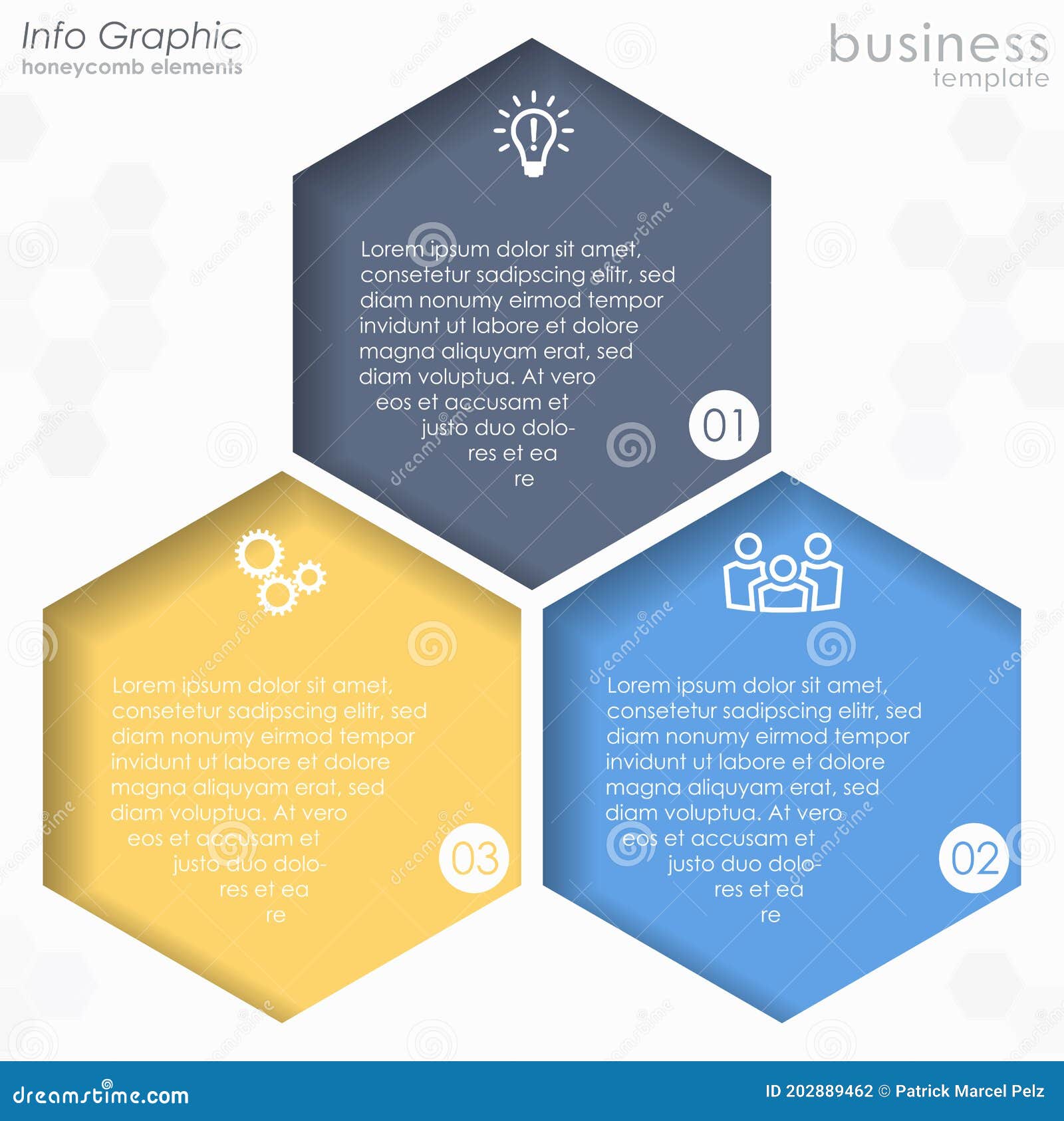 Three Process Cycle Blank Business Diagram Illustration Royalty-Free ...