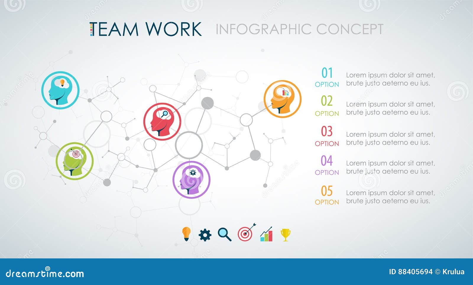 Info Graphic Teamwork. Business Concept Stock Vector - Illustration of ...