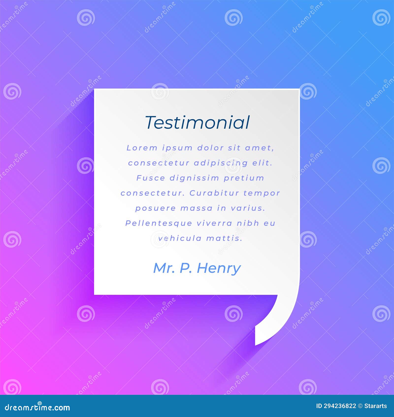 Info Graphic Testimonial Speech Background Design Stock Vector ...