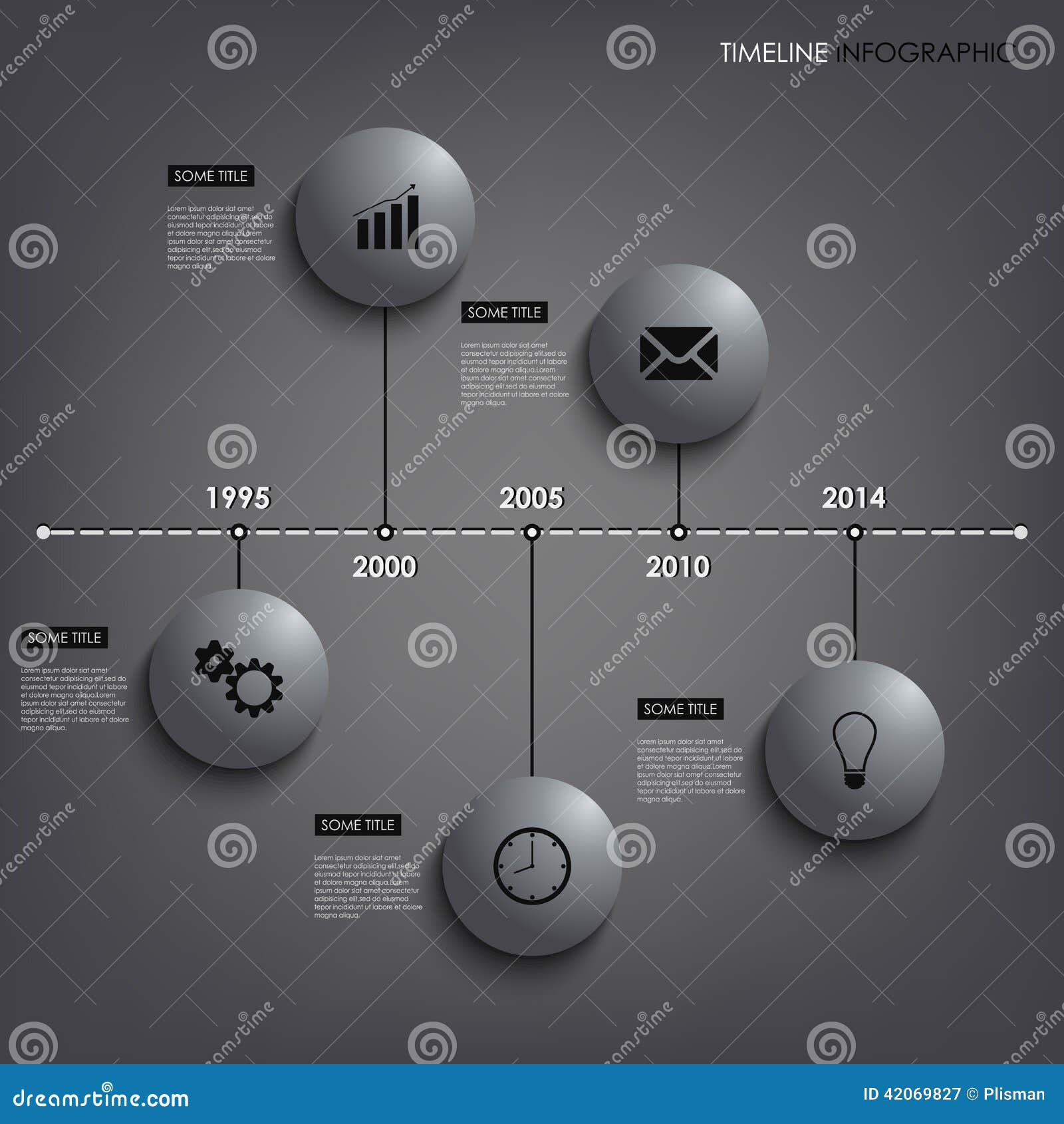 Info Graphic Time Line Round Element Template Stock Vector ...