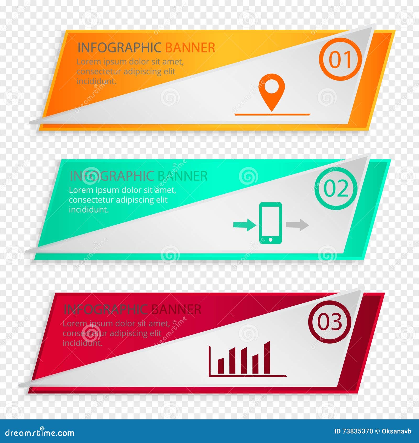 Info Graphic Vector Set on Transparent Background. Stock Vector ...