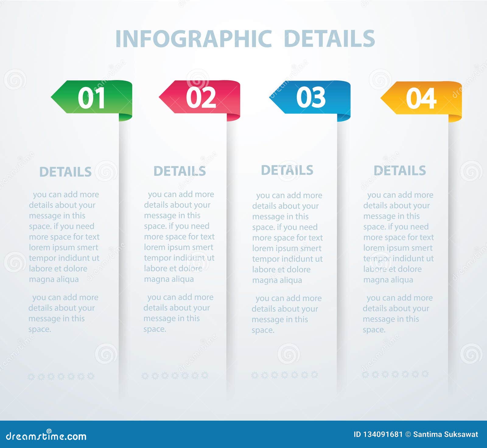 Info Graphic Vector Template with 4 Options. Can Be Used for Web ...
