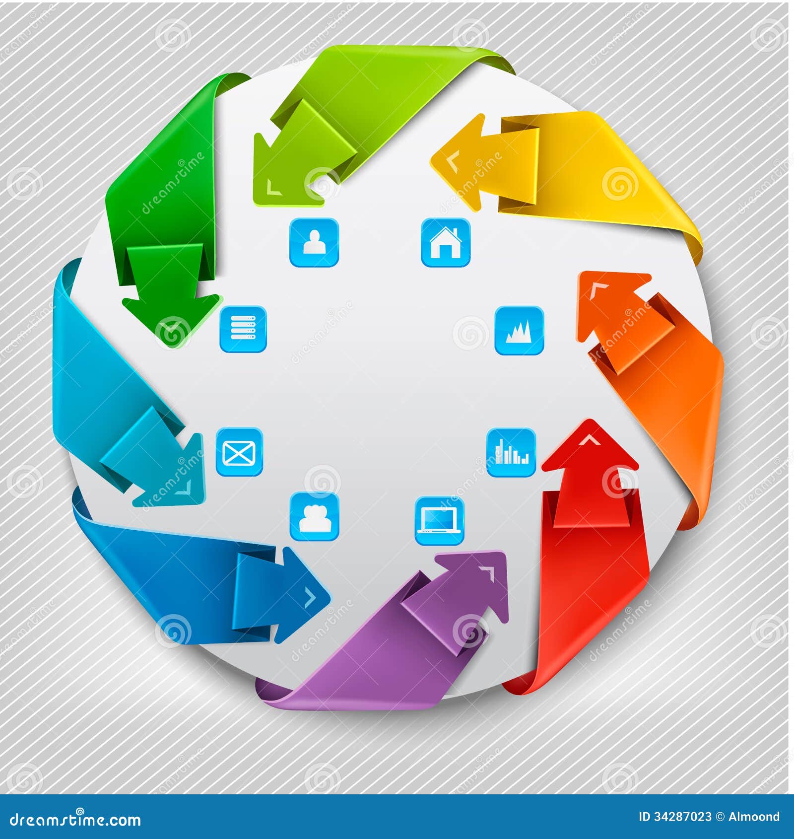 Info Graphics Banner with Icons. Modern Design Tem Stock Vector ...