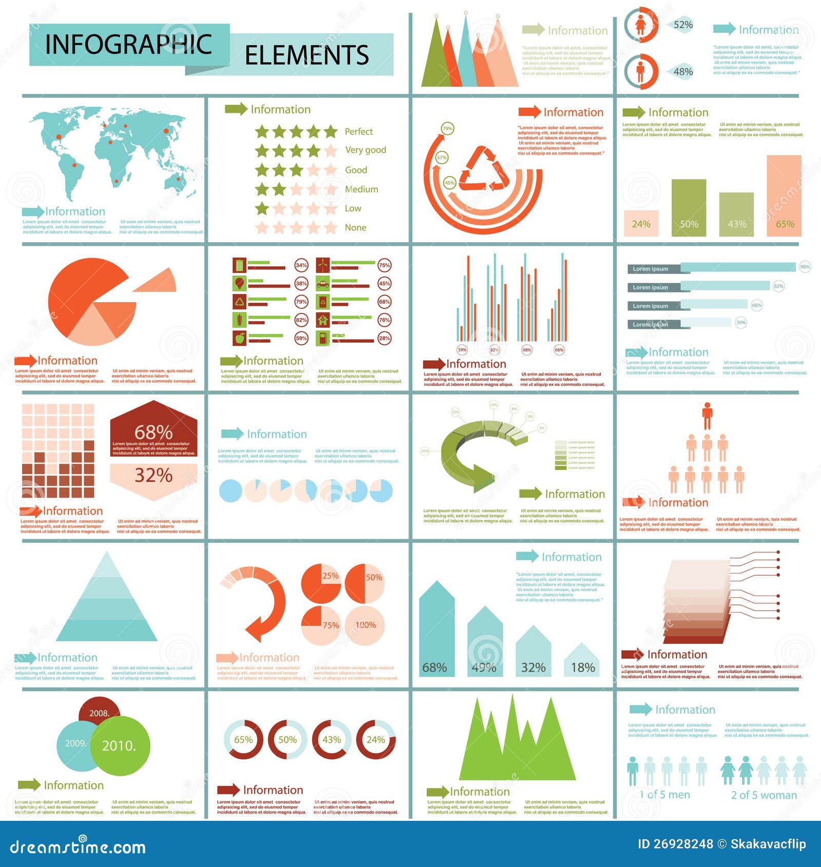 Info graphics collection stock vector. Illustration of data - 26928248