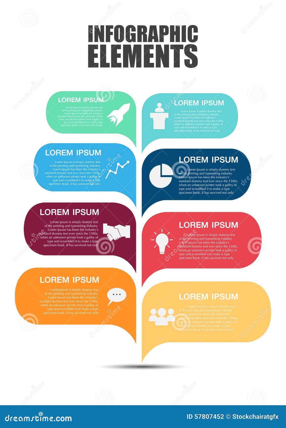 Info-graphics Parts Template. Stock Vector - Illustration of data ...