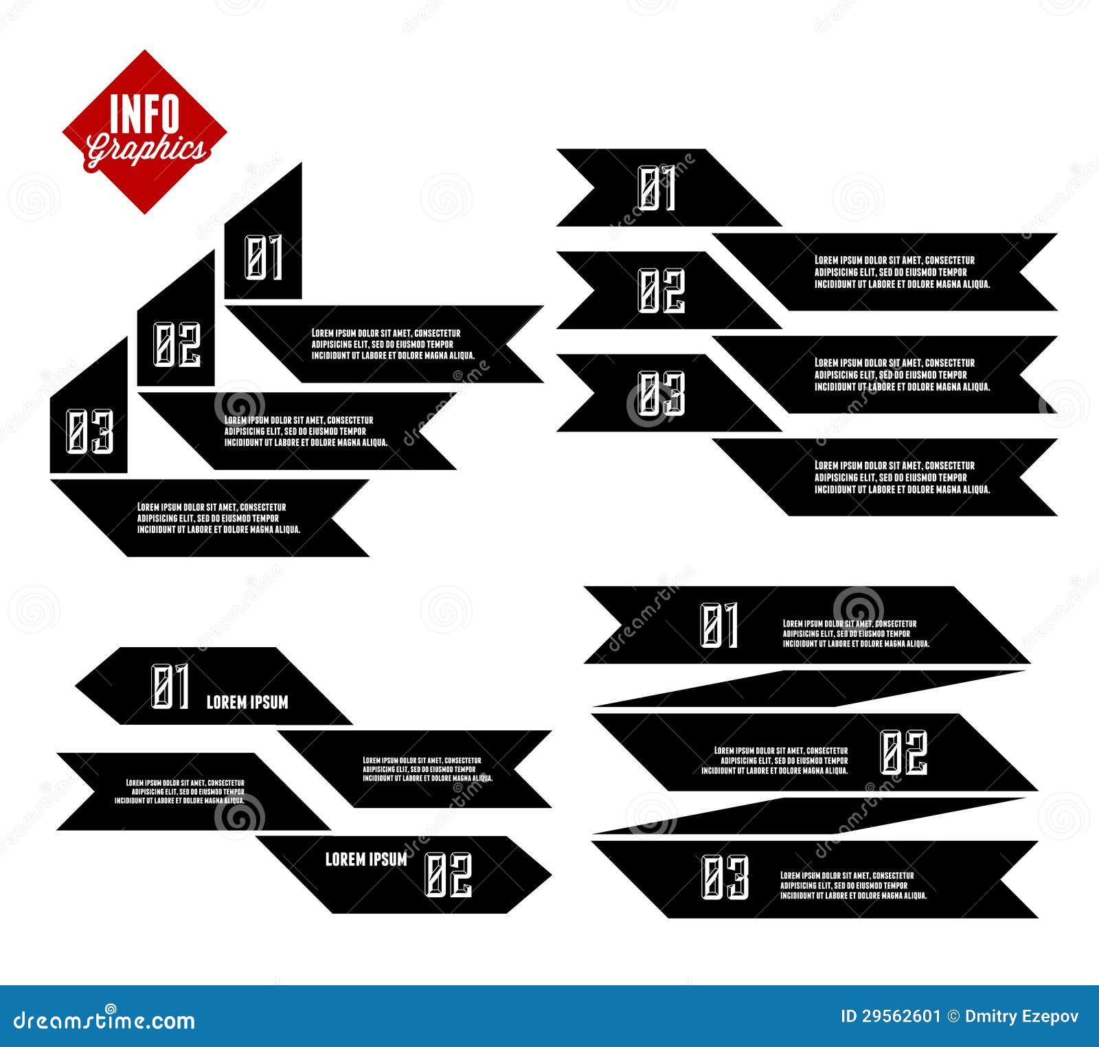 Info-graphics with tape stock vector. Illustration of graphic - 29562601
