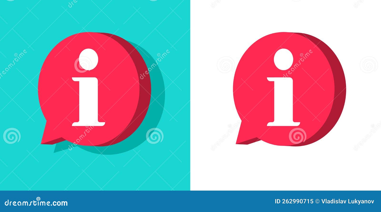 Info Icon 3d Red Vector Or Help Information Graphic Symbol Clipart For ...