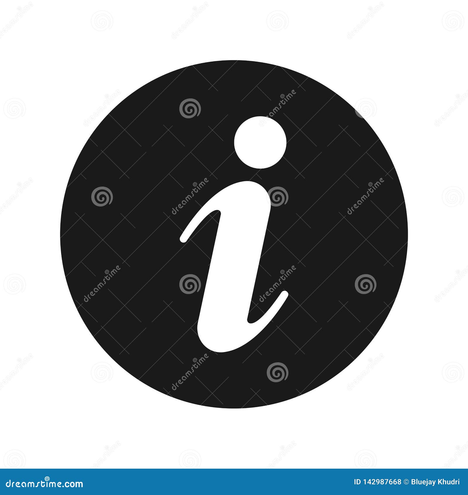 Info Icon For Simple Flat Style Ui Design Cartoon Vector ...
