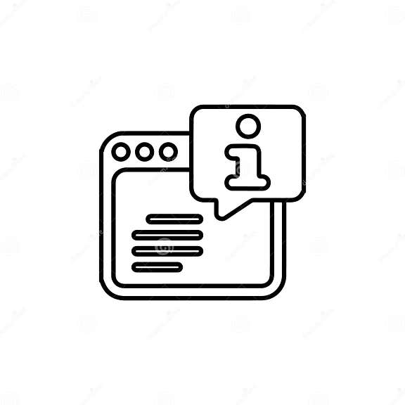 Info Icon Flat Logo Isolated Symbol Stock Illustration - Illustration ...