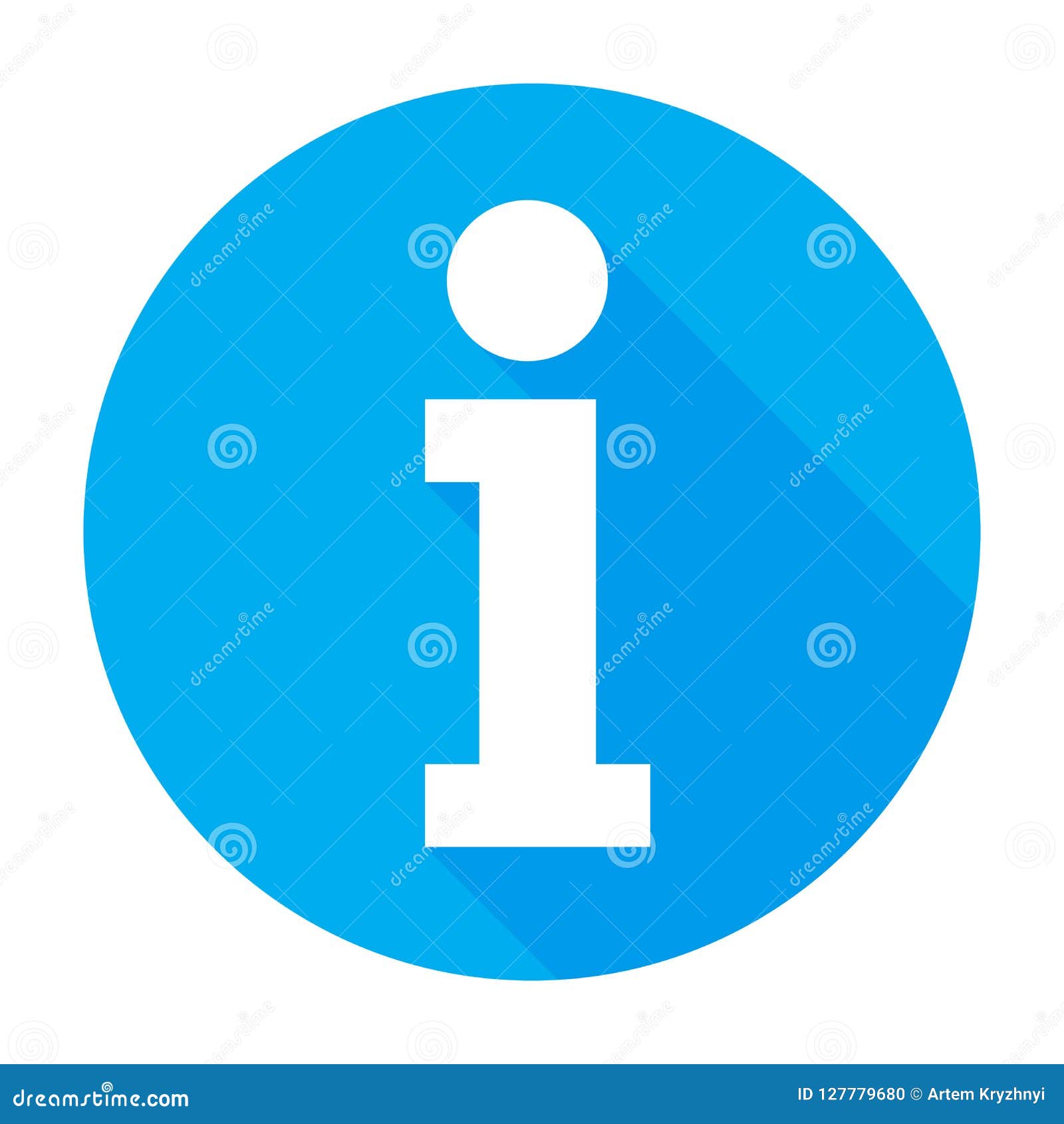 Info Icon Flat Information Button Sign/symbol/sticker Stock Vector ...