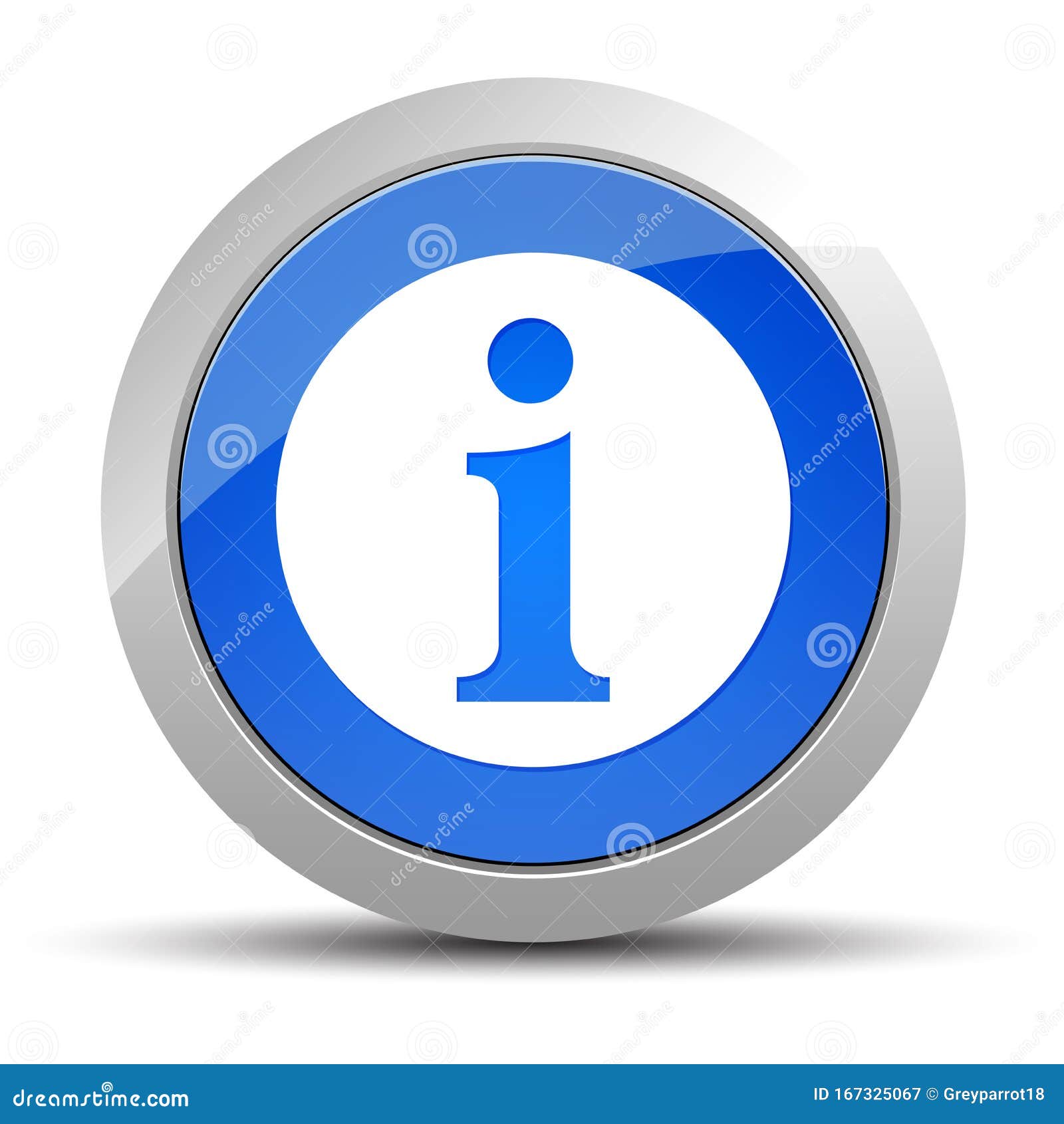 Info Icon Blue Round Button Illustration Stock Illustration ...