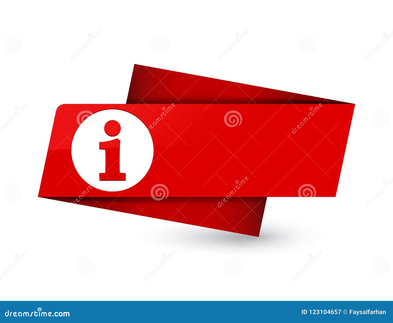 Info Icon Premium Red Tag Sign Stock Illustration - Illustration of ...