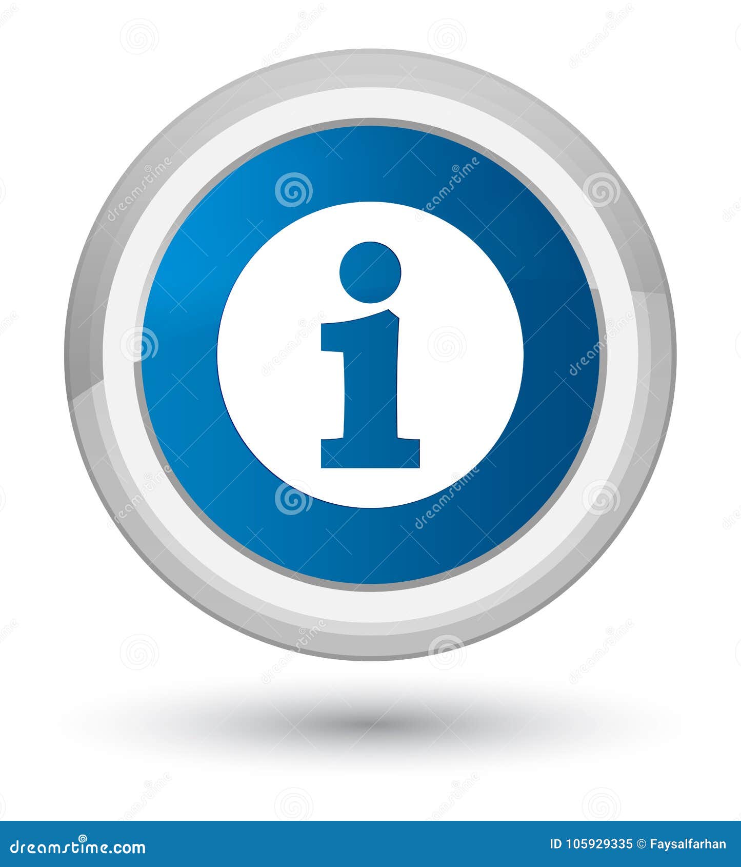 Info Icon Prime Blue Round Button Stock Illustration - Illustration of ...