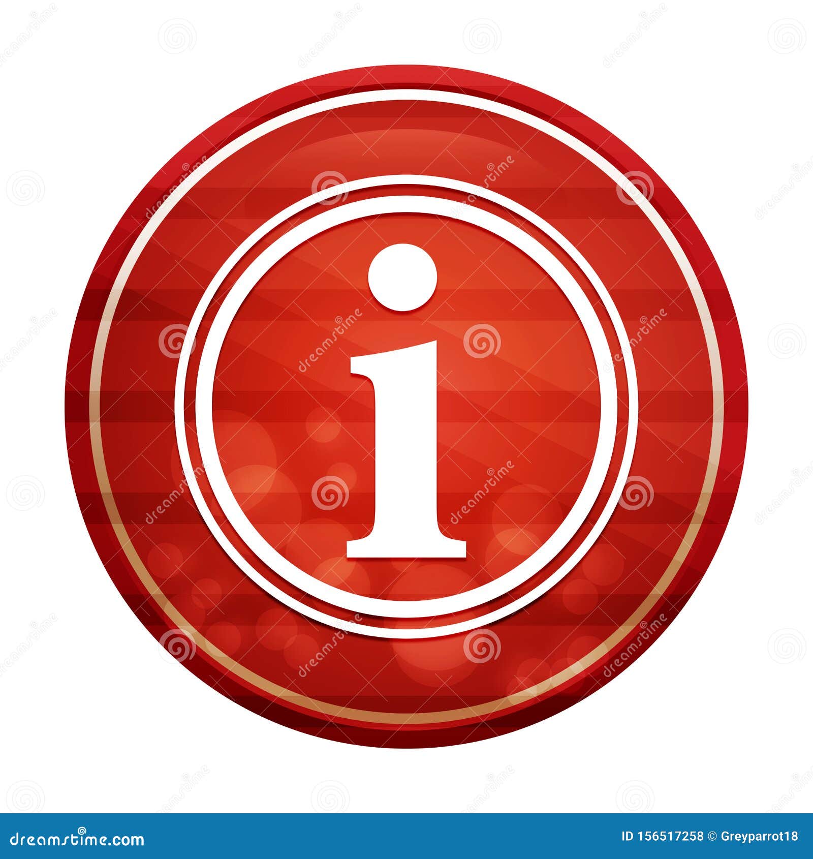 Info Icon Realistic Diagonal Motion Red Round Button Illustration Stock ...