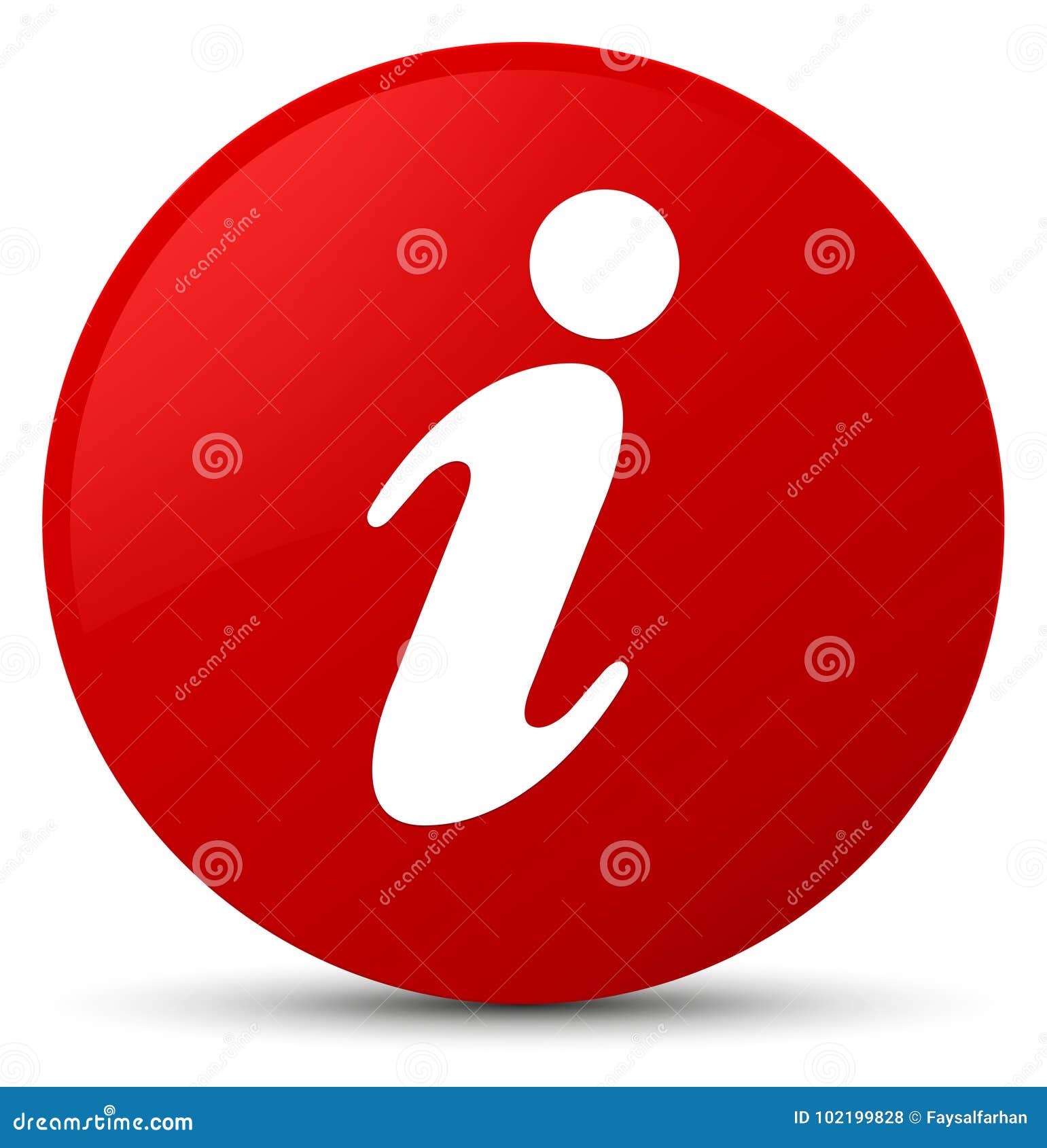 Info icon red round button stock illustration. Illustration of inform ...