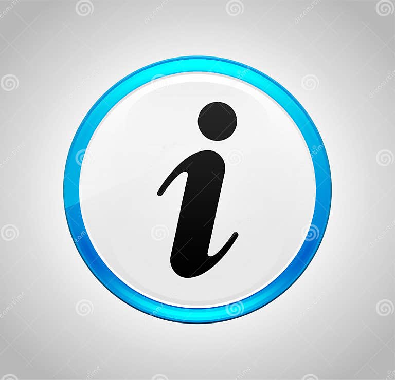 Info Icon Round Blue Push Button Stock Illustration - Illustration of ...