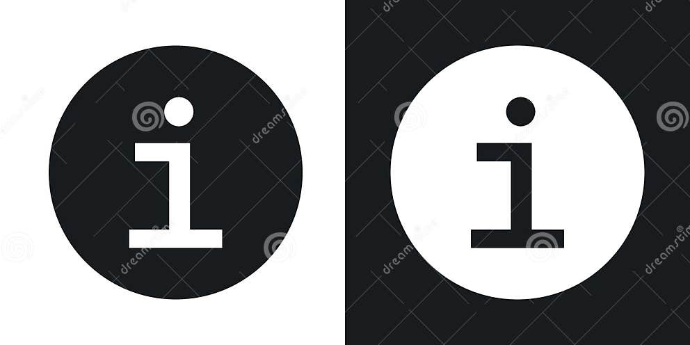 Info Icon Set. Inform Vector Symbol. I Button. Faq Sign Stock Vector ...