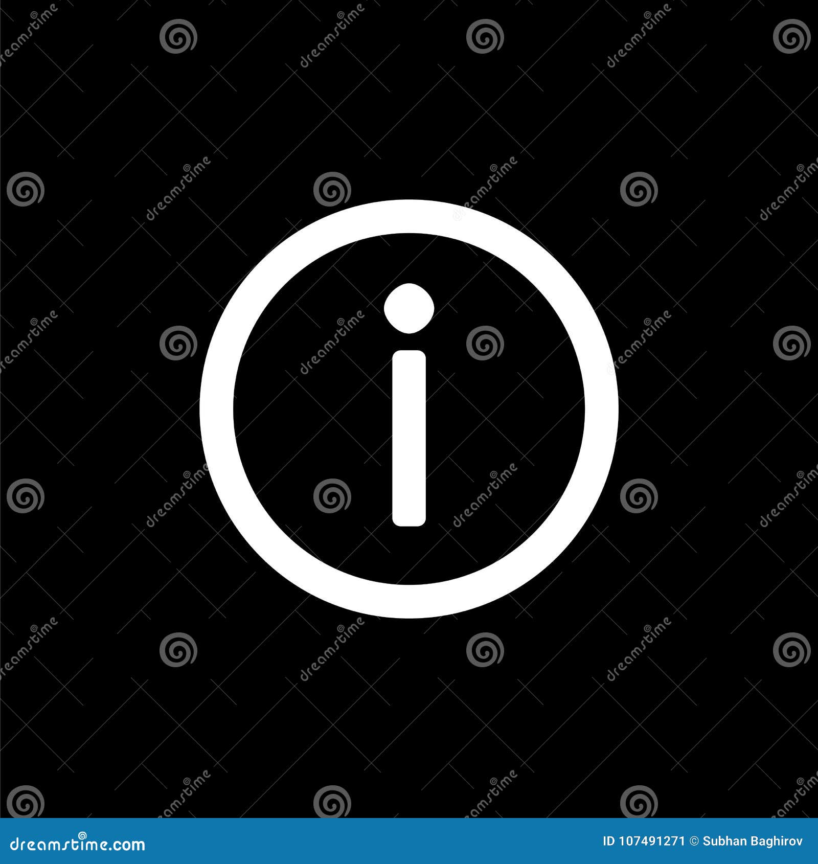 Info Icon for Simple Flat Style Ui Design Stock Vector - Illustration ...