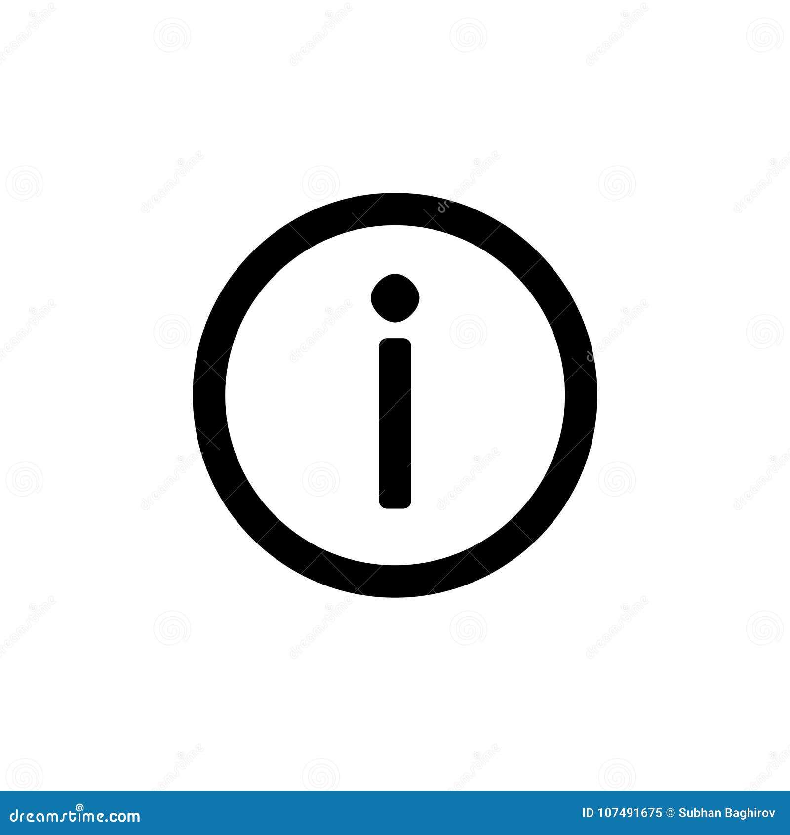 Info Icon for Simple Flat Style Ui Design Stock Vector - Illustration ...