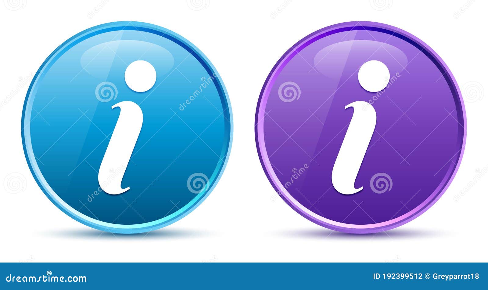 Info Icon Sleek Soft Round Button Set Illustration Stock Vector ...