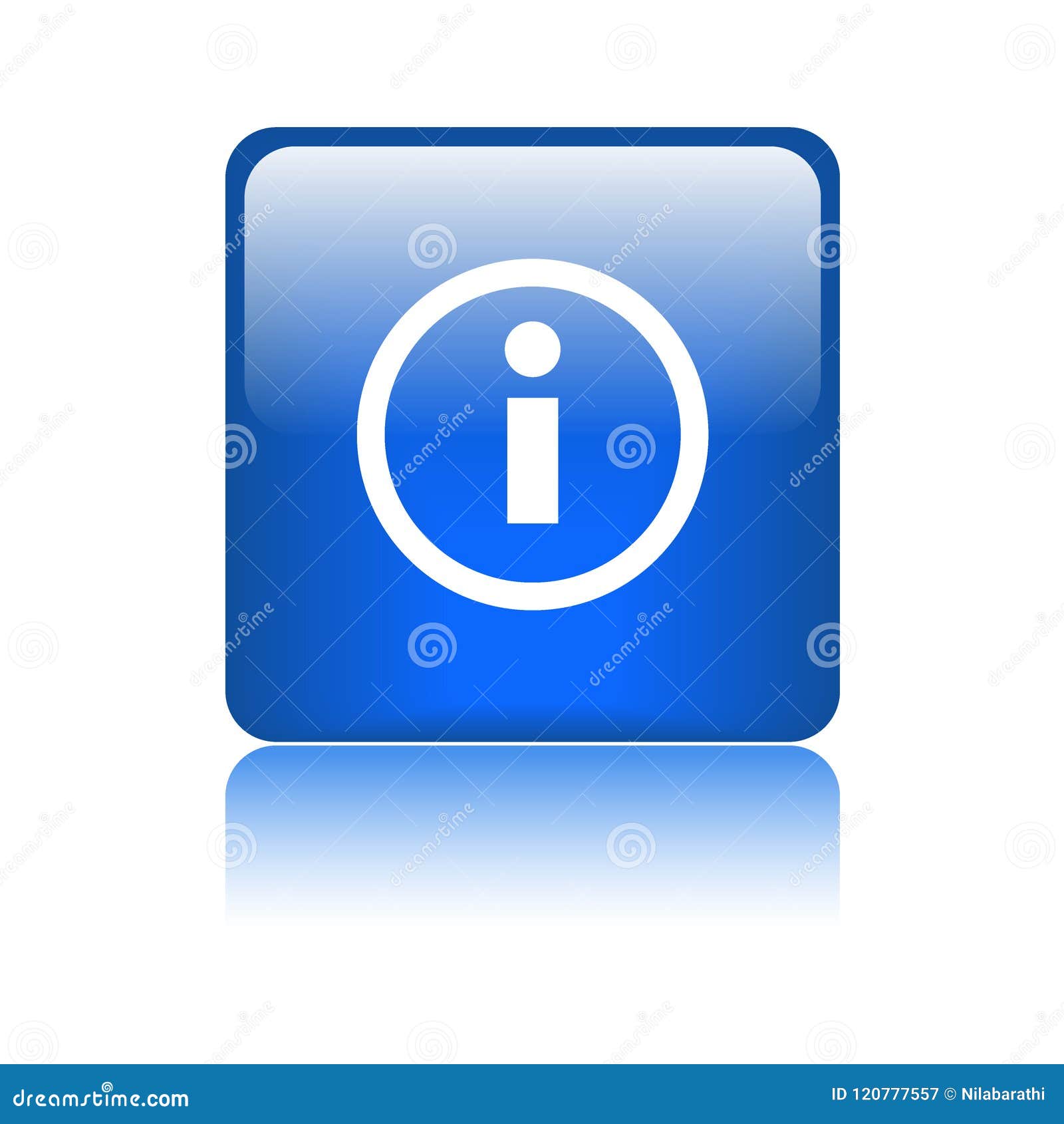 Info icon web button blue stock illustration. Illustration of concept ...