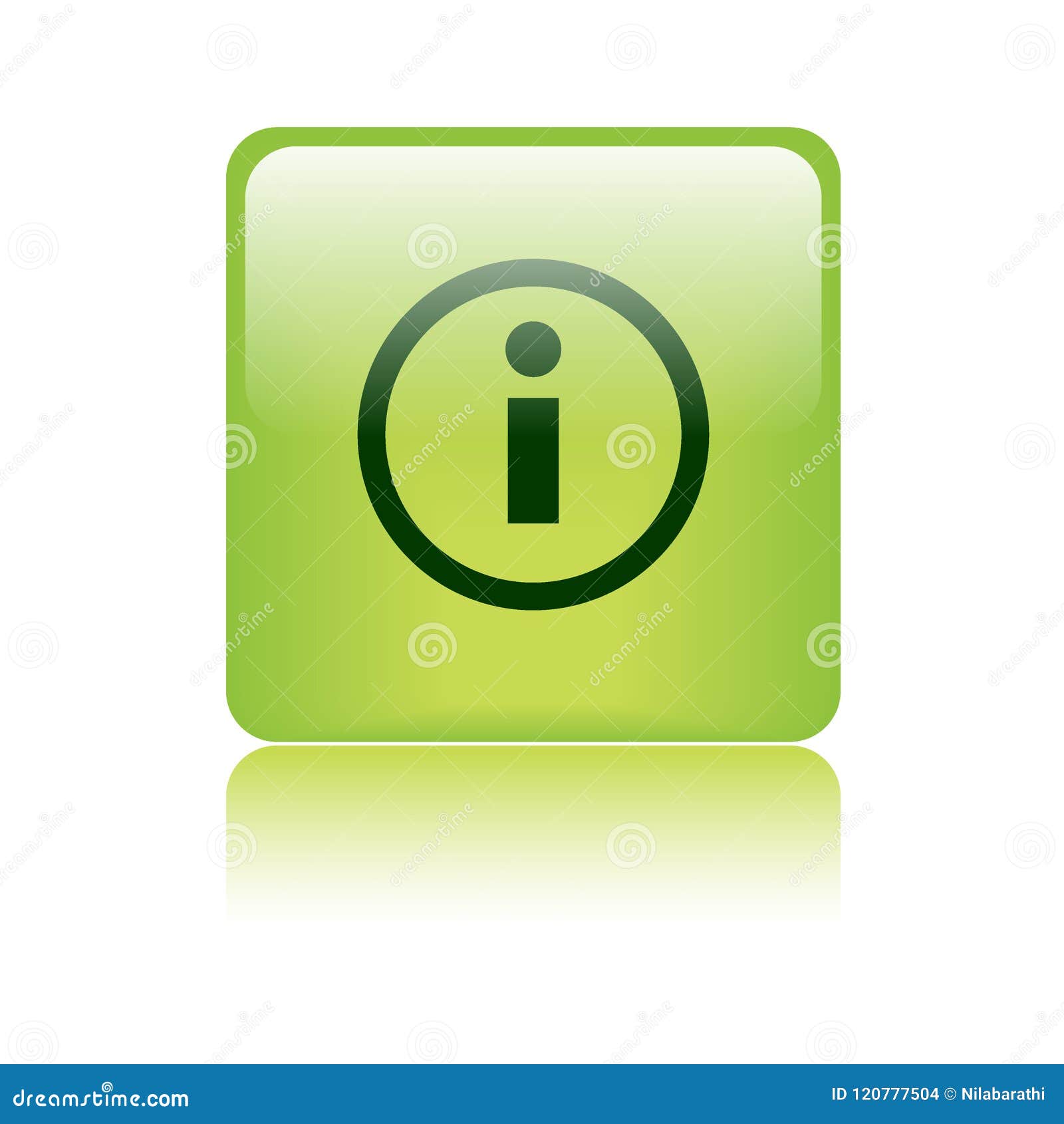 Info icon web button green stock illustration. Illustration of green ...