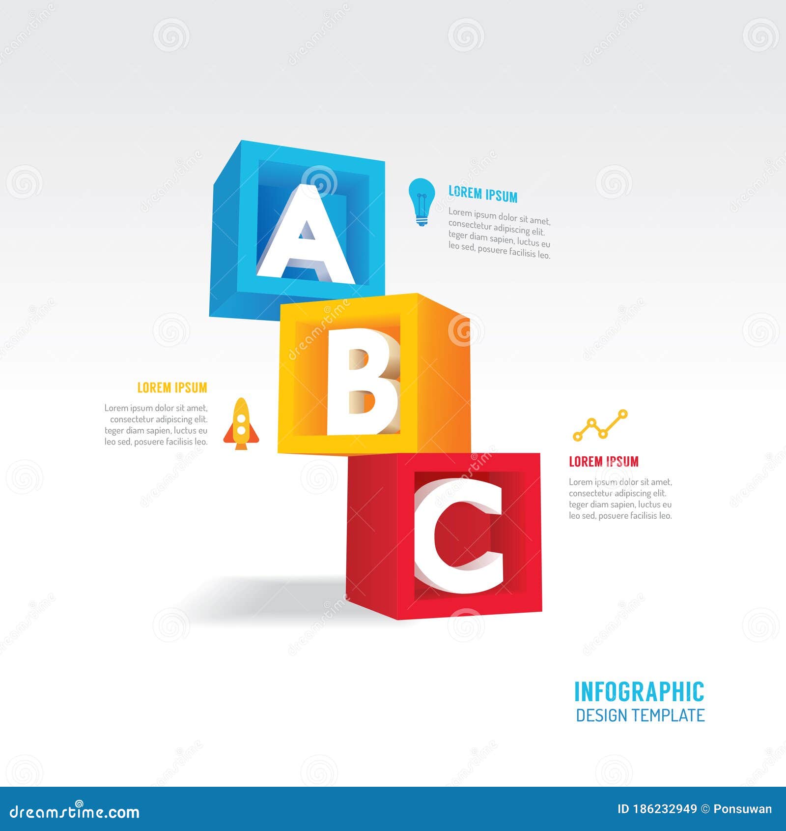 Infographic Education Box Step Concept Design Template. Stock Vector ...