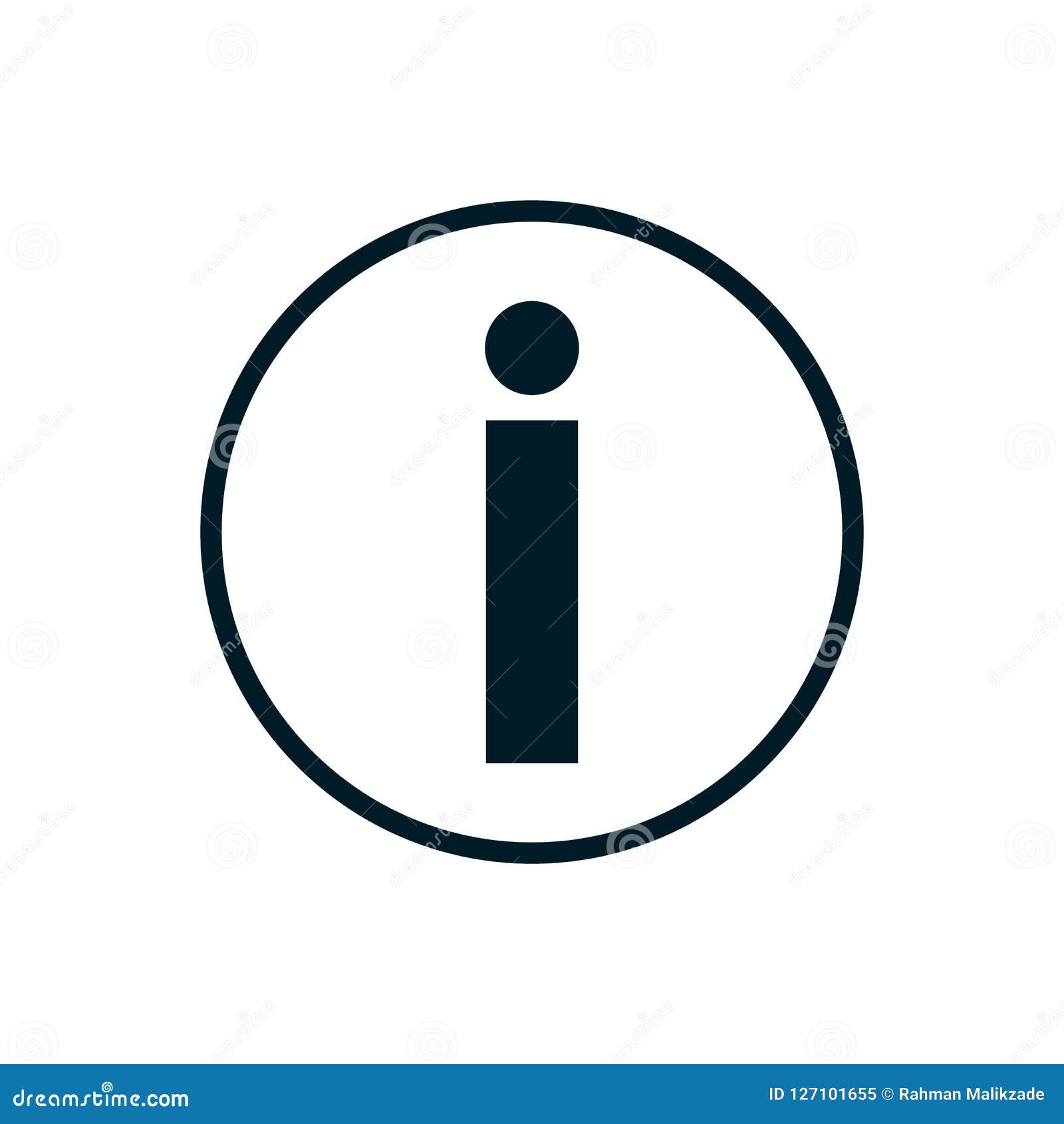 Info and Information - Simple Icon Stock Vector - Illustration of ...