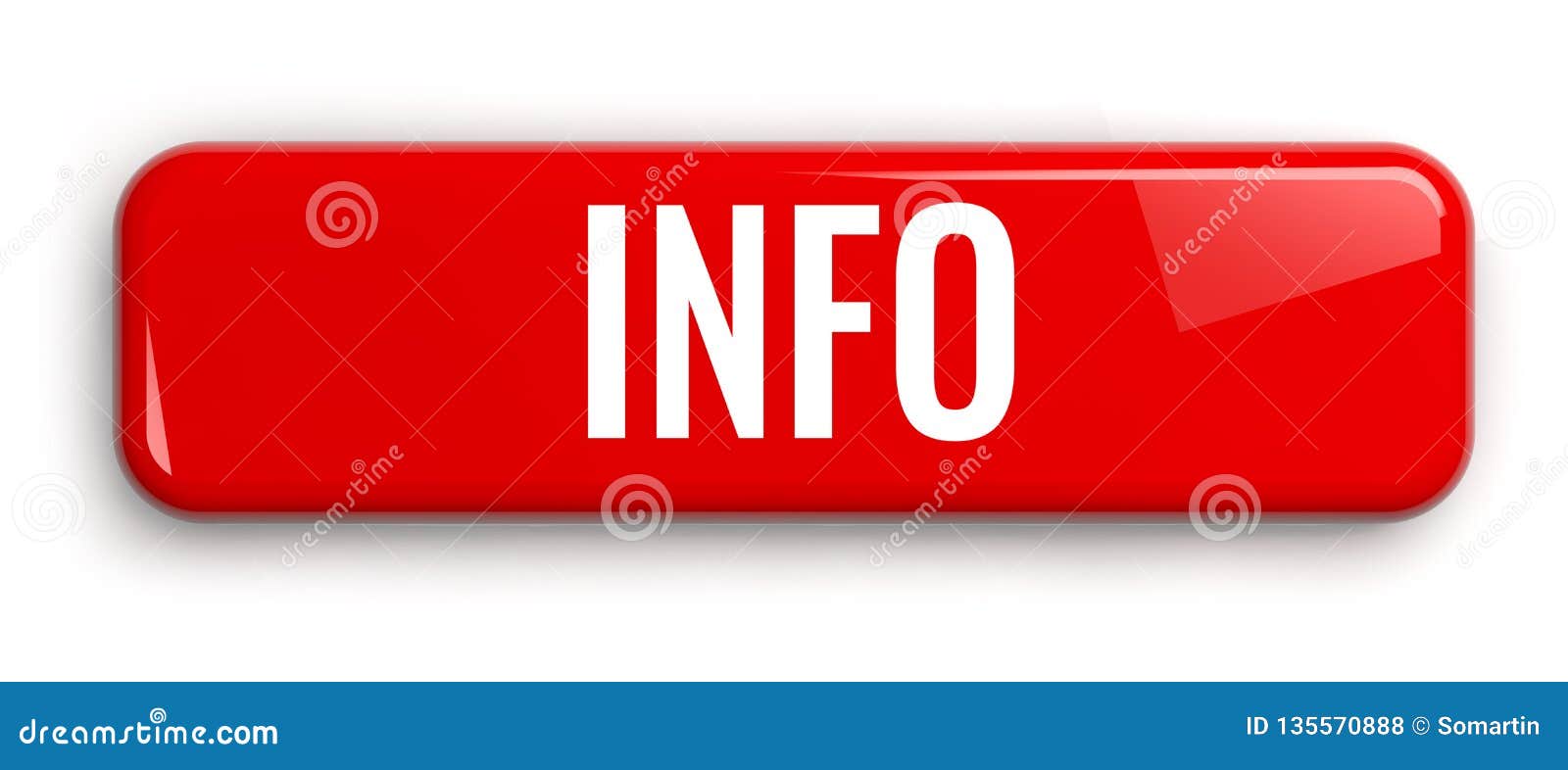 Info Red Button Isolated on White Stock Illustration - Illustration of ...