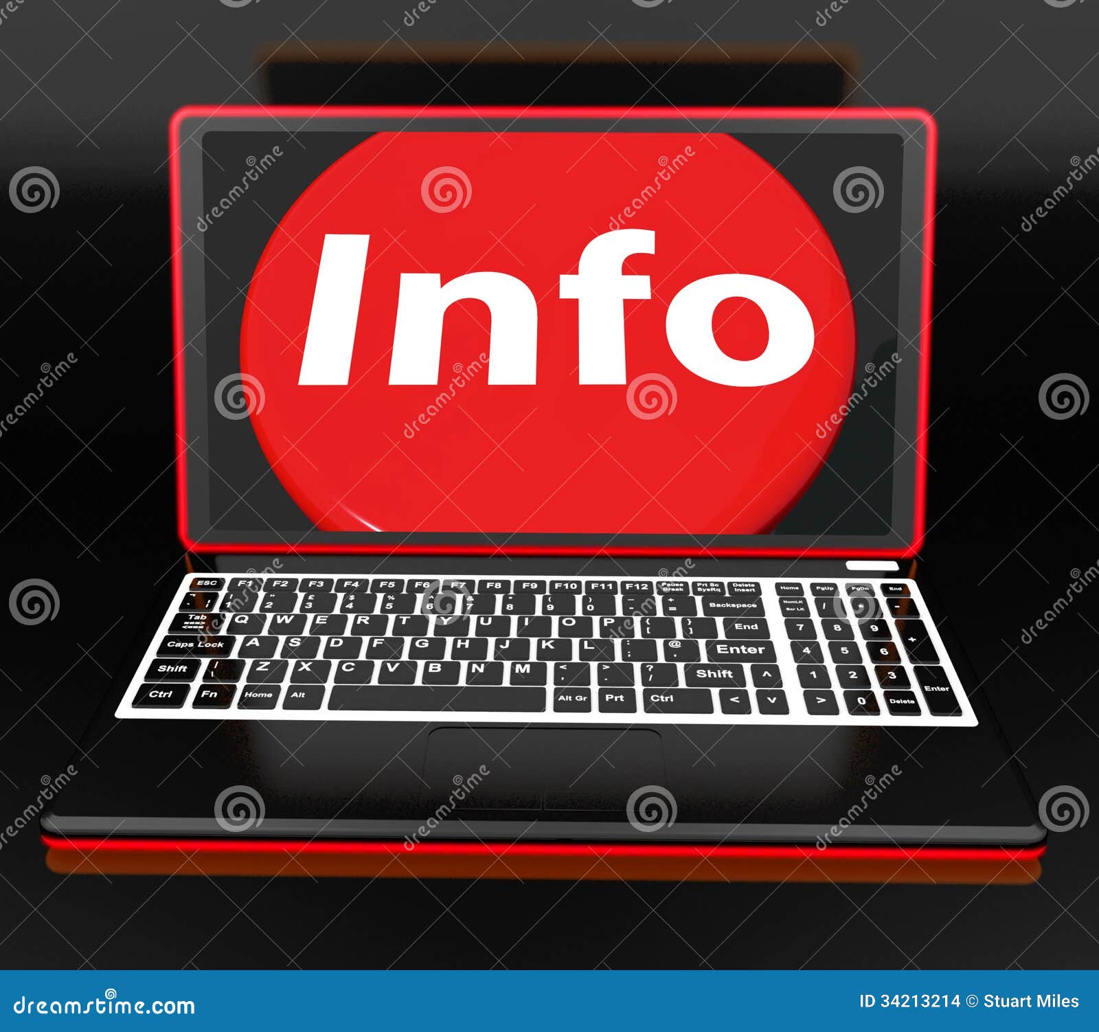 Info on Laptop Means Help Knowledge Information and Assistance O Stock ...