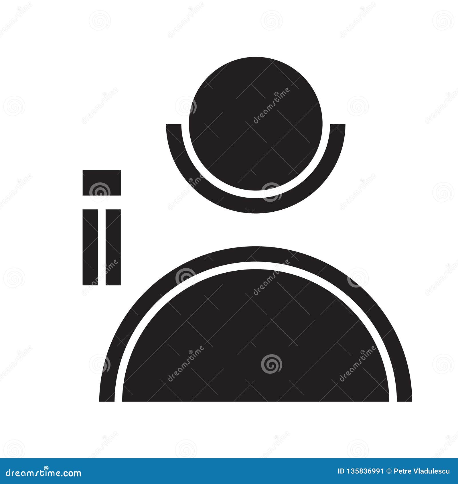 Info man user icon vector stock vector. Illustration of isolated ...