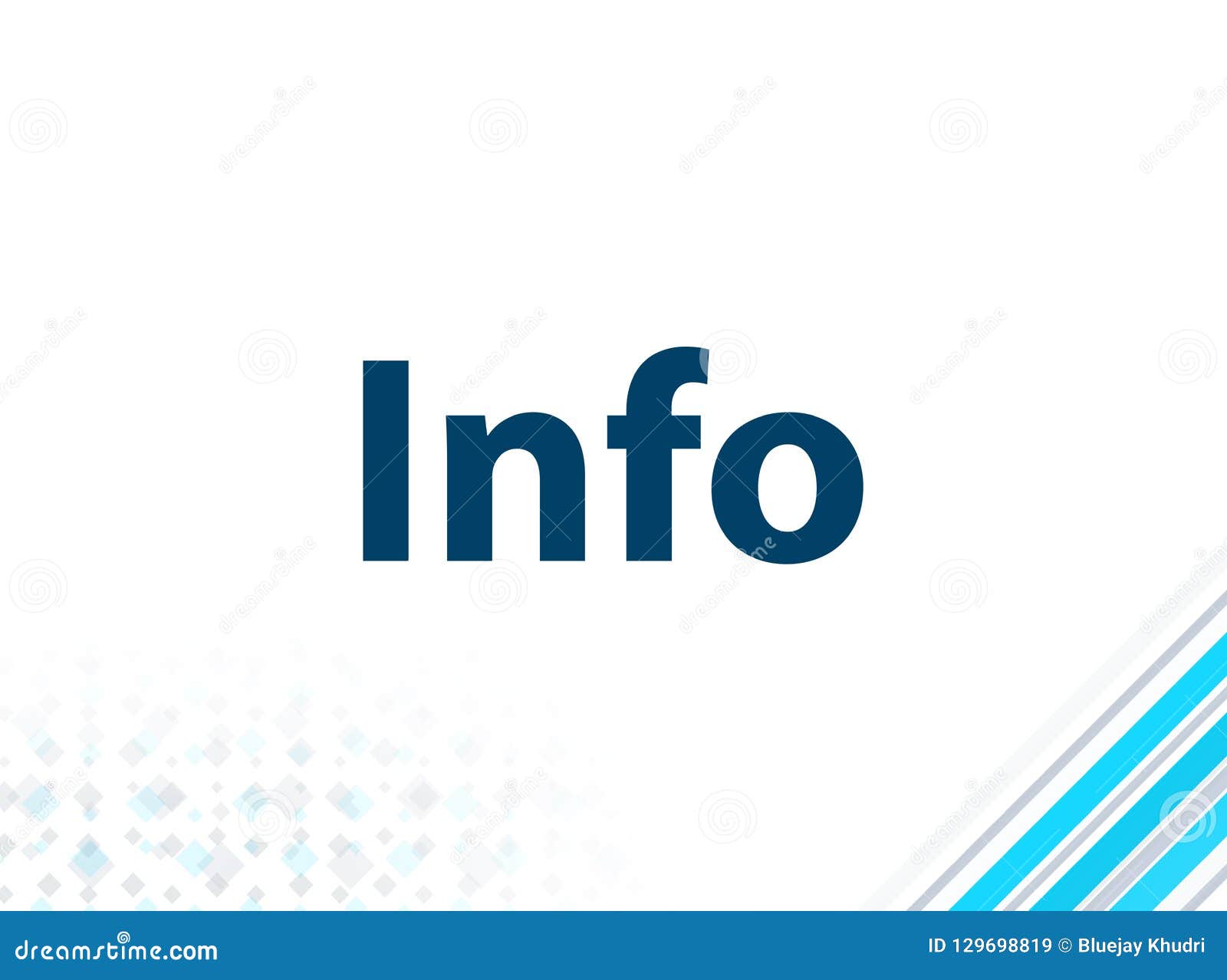 Info Modern Flat Design Blue Abstract Background Stock Illustration ...