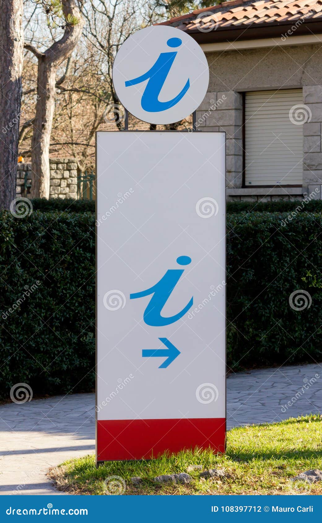 Info Point Exterior Sign stock photo. Image of service - 108397712
