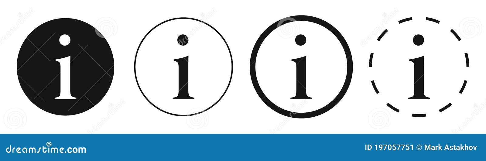 Info Point Icon, Information Black Circle Symbol, White Background ...