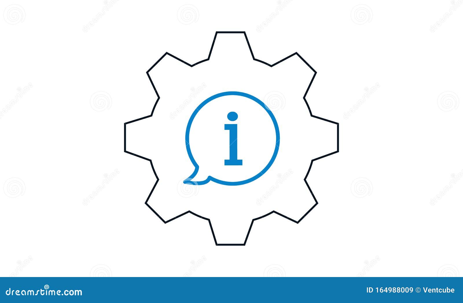 Info Setting Icon Outline Style Vector Graphical Symbol. Stock Vector ...