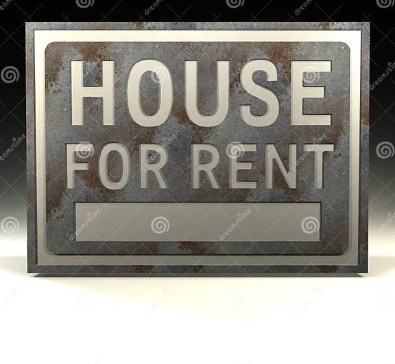 Info Sign house for rent stock illustration. Illustration of deal - 1494796