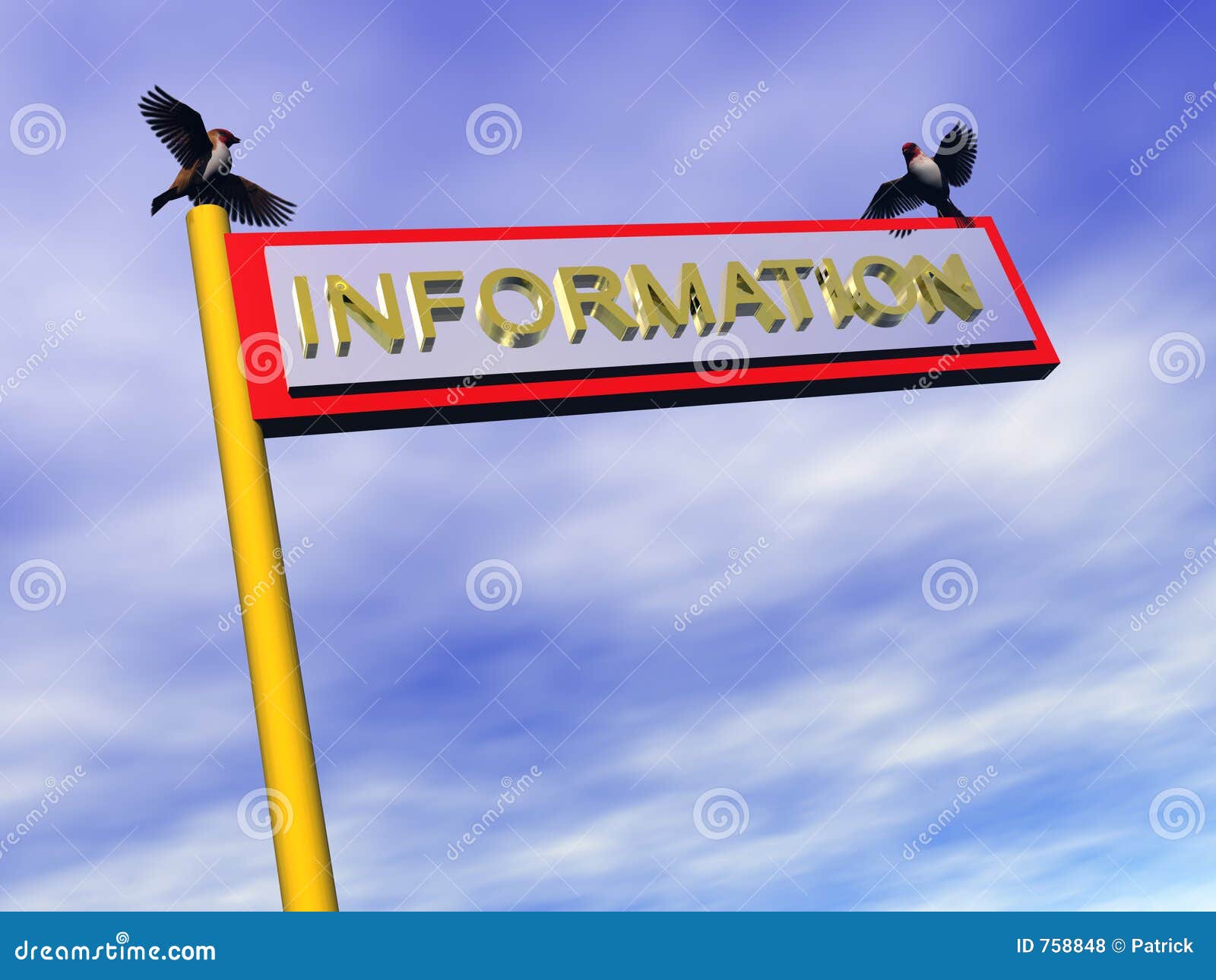 Information Sign Against Blue Sky Stock Illustrations – 387 Information ...