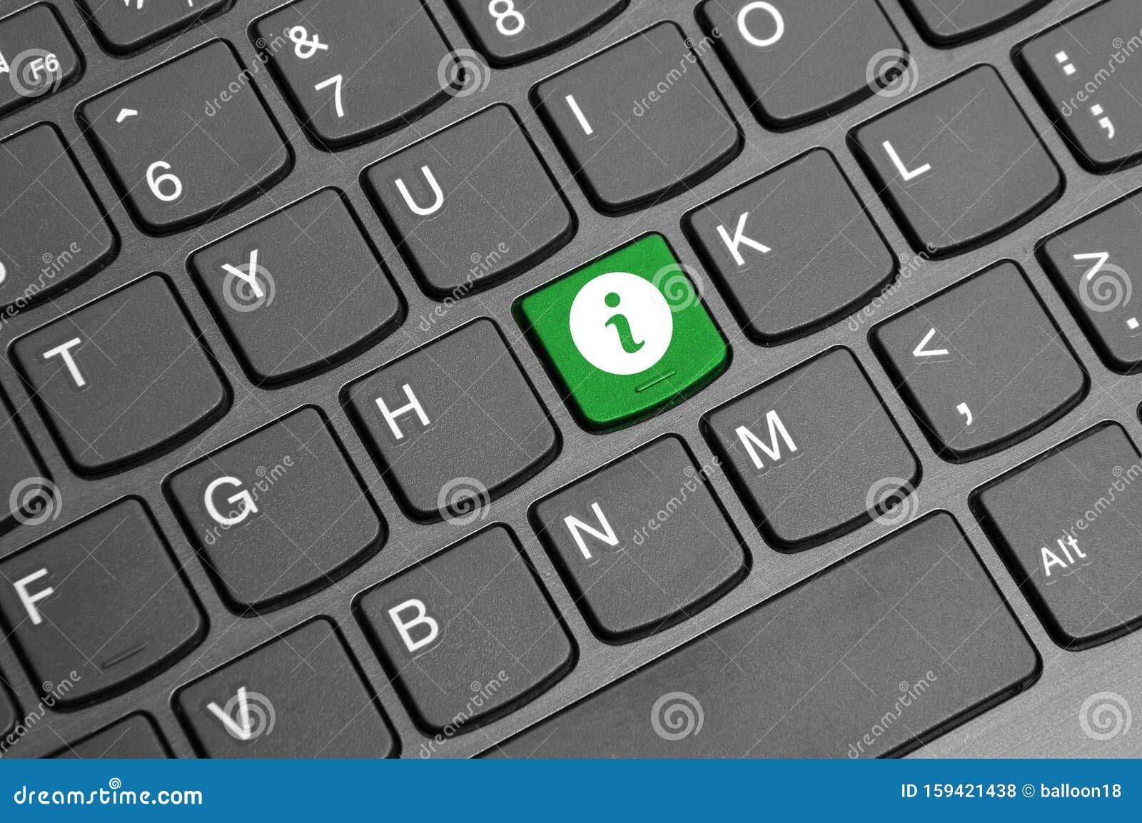 Info sign on keyboard stock photo. Image of enquirers - 159421438