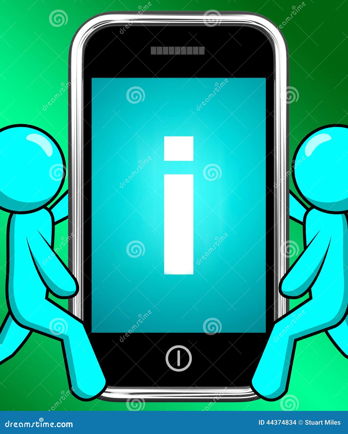 Info Sign on Phone Displays Information and Assistance Stock ...