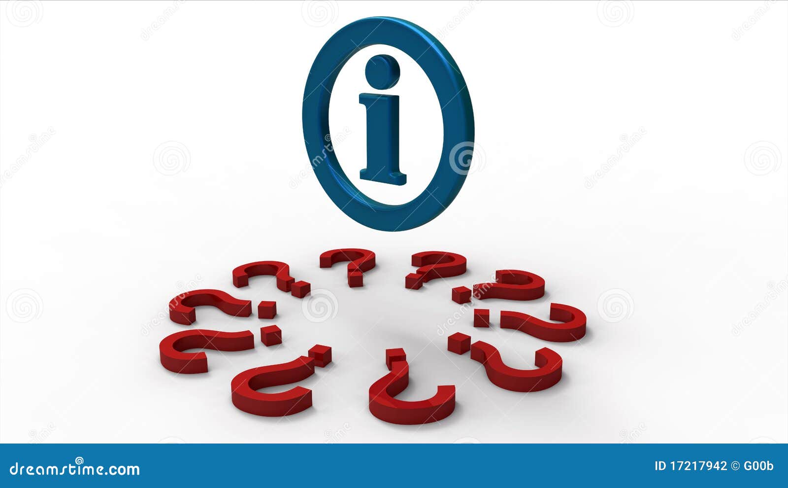 Info Sign and Question Marks Stock Illustration - Illustration of blue ...