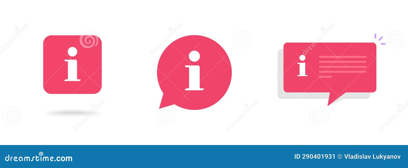 Info Sign Red Bubble Vector Graphic Simple Pictogram, Important ...